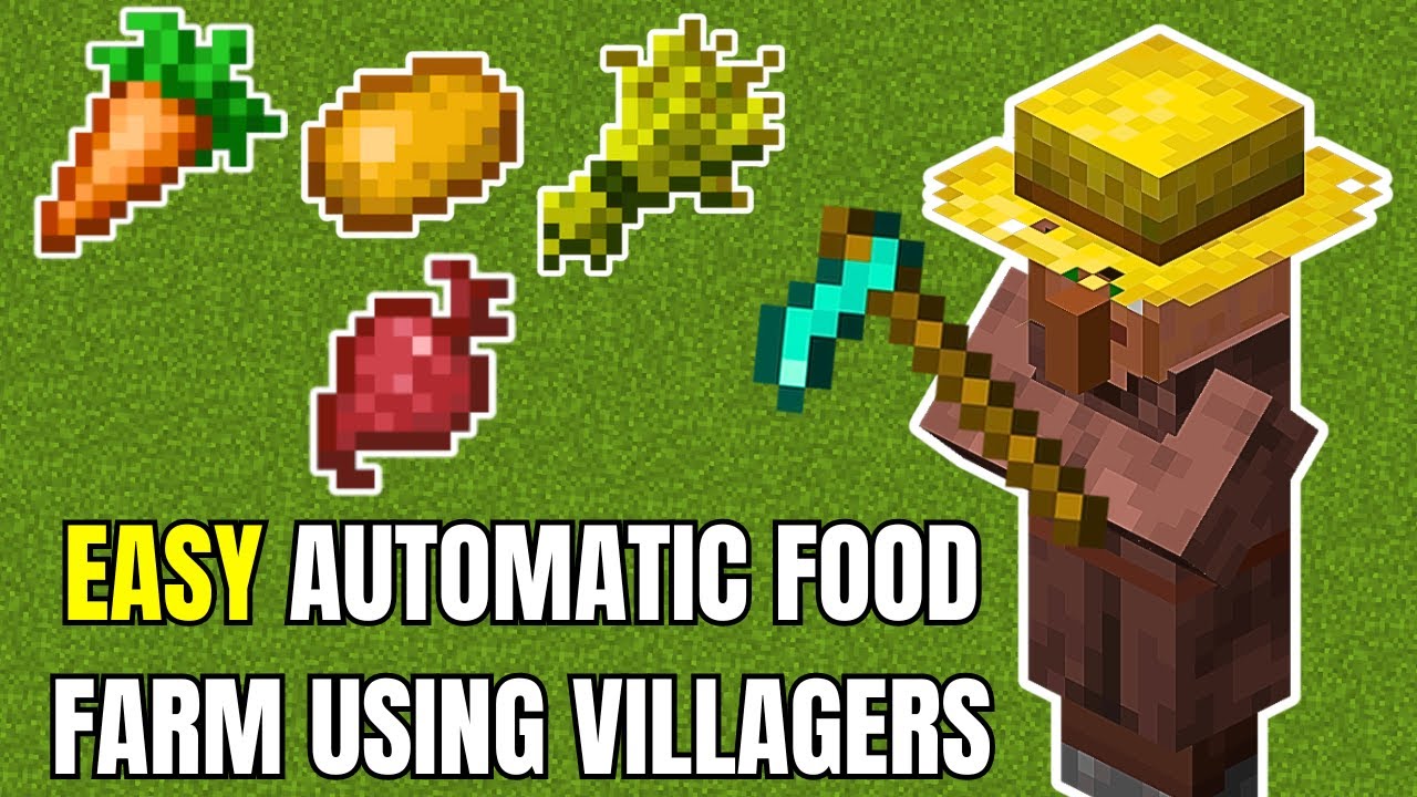 Easy Automatic Food Farm Minecraft Bedrock 1.21 | Ap2earCraft - YouTube