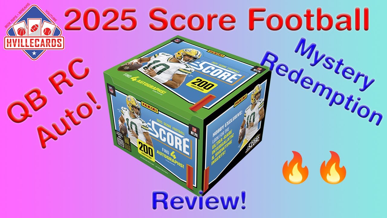 RC QB Auto and More with 2025 Score Football Hobby Review - YouTube