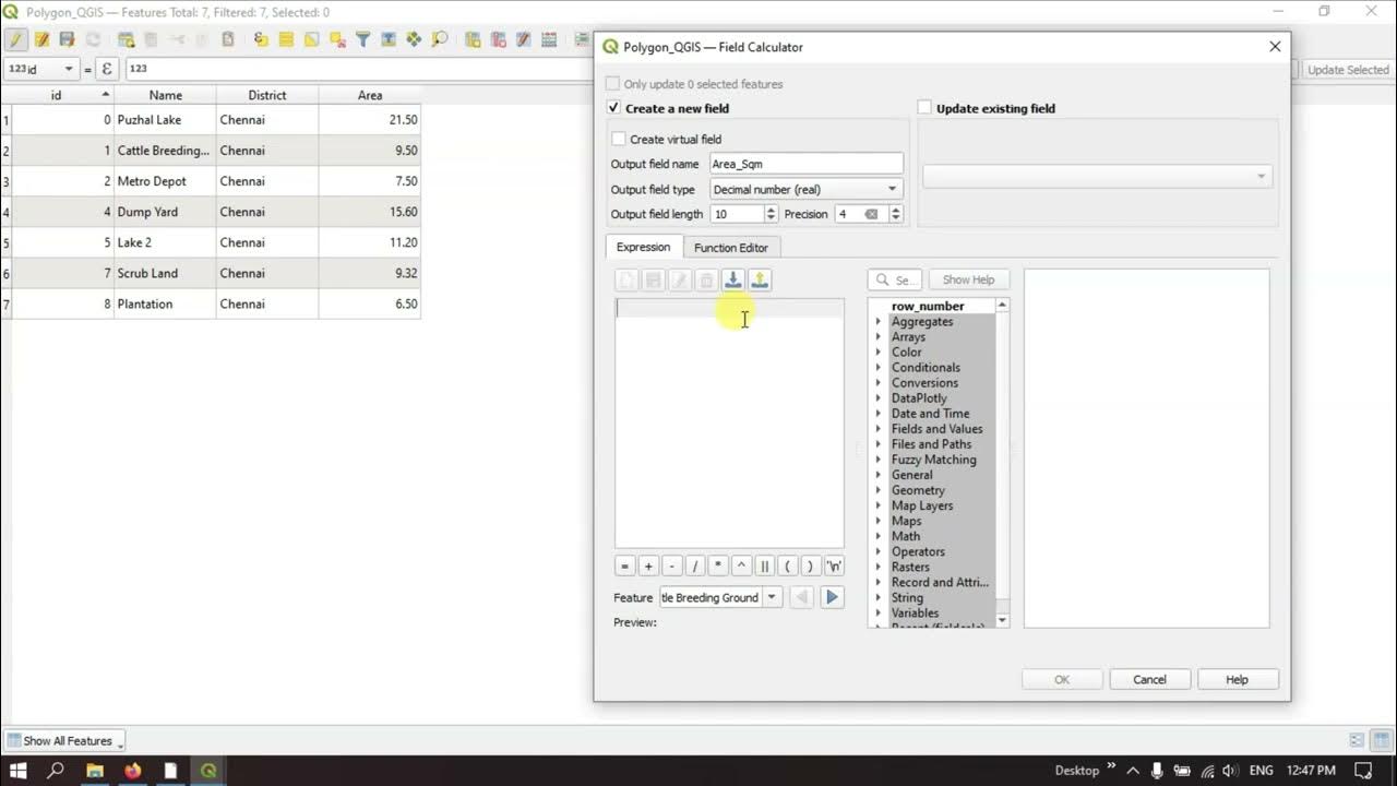 QGIS Tutorials 21: Field Calculator - Simple Calculations | Beginners | QGIS 3.22 - YouTube