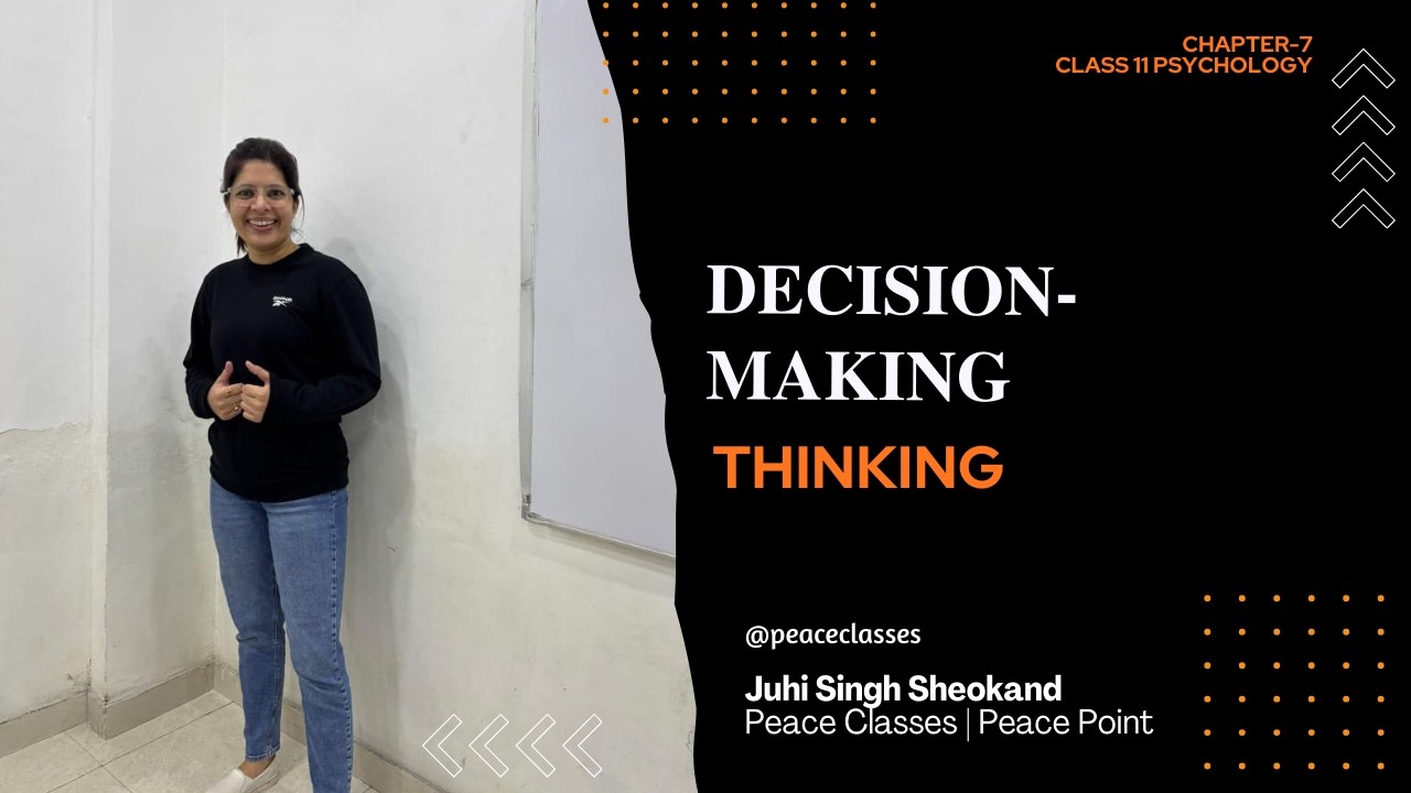 Class 11 Psychology Chapter 7: Thinking | Decision Making & Judgement ...