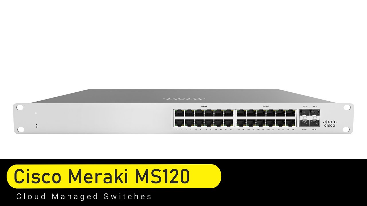 Cisco Meraki MS120 24 Preview & Installation - YouTube