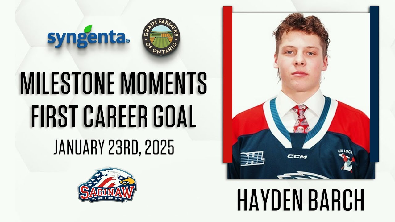 OHL Milestone | First Career Goal | Hayden Barch - YouTube