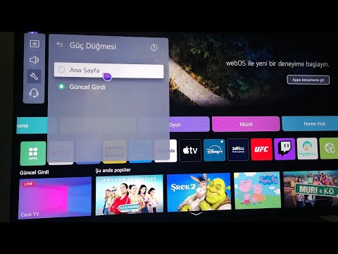 Lg webos tv başlangıç ekranı ayarı nasıl değiştirilir?