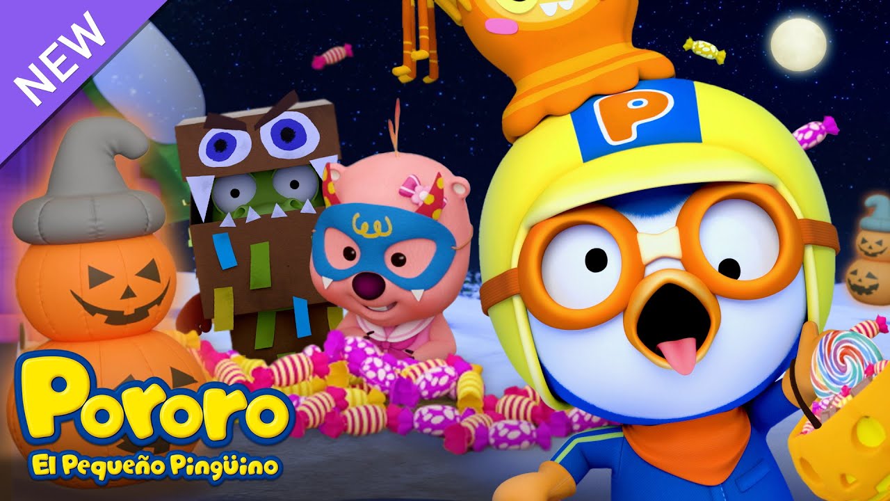 ★Nueva★ Pororo Dulce o Truco | Noche de Brujas | Canción de Halloween ...