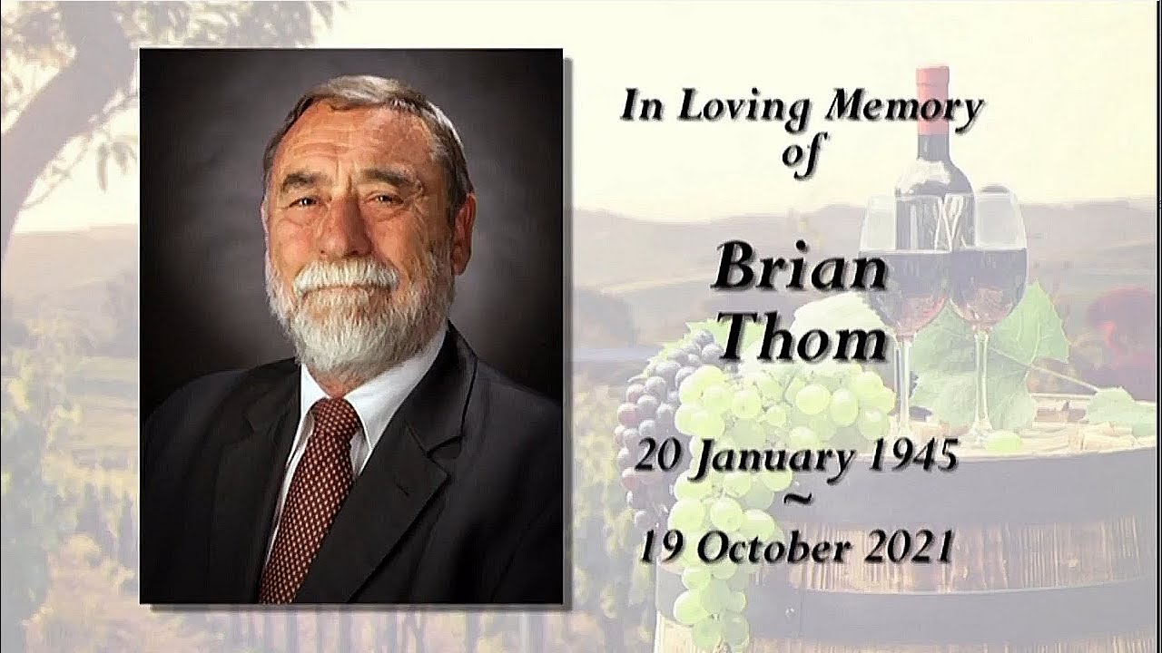 Brian Gordon Thom January 20 1945 October 12 2021 - YouTube