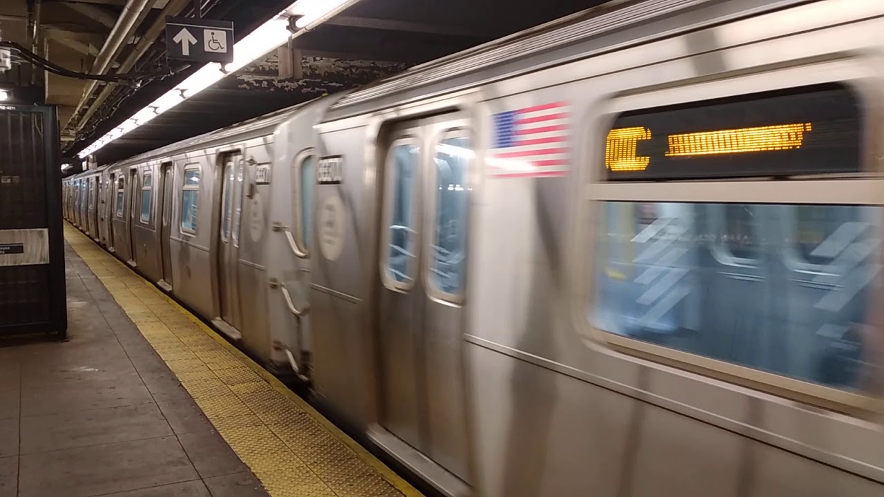 NYCT: R160 #8369/#8370 Leaving 168 st - YouTube