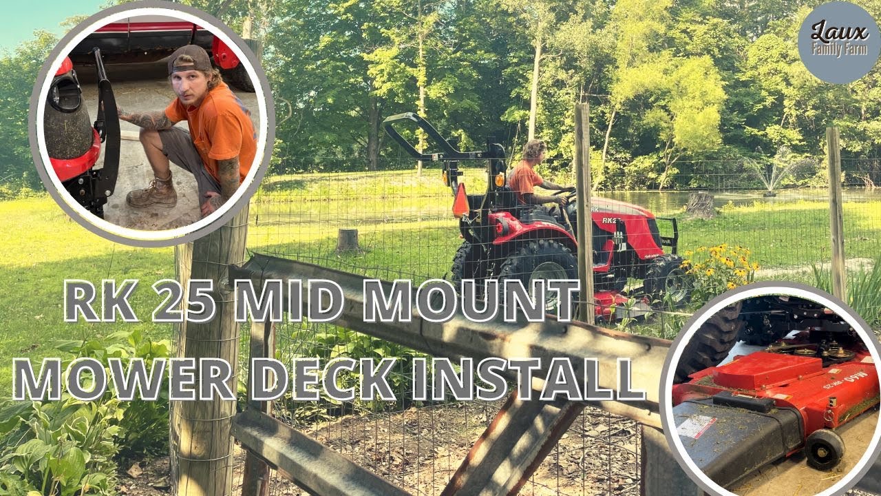 RK25 Easy Loader Disconnect & Mid Mount 60 Mower Deck Install // Laux ...
