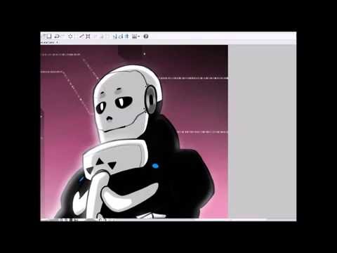 Apex Paint's: [Cybertale] Gaster and Sans - YouTube