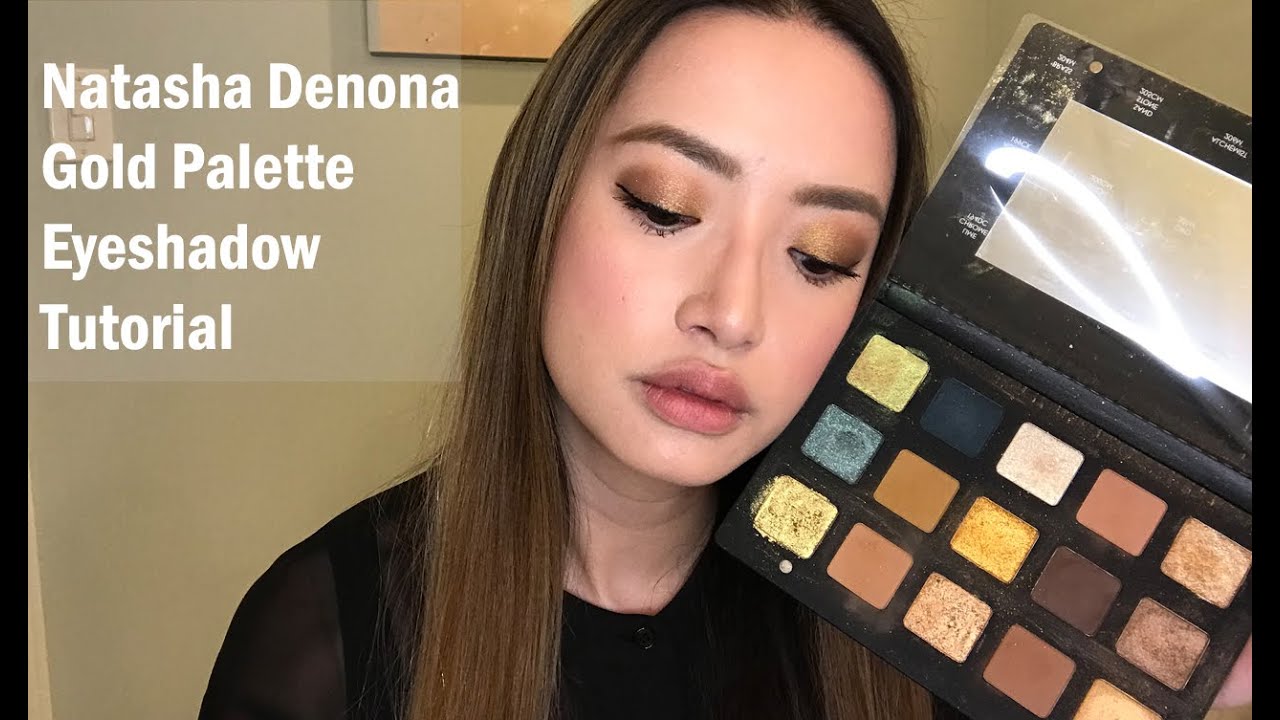 Natasha Denona Gold Palette Eyeshadow Tutorial - YouTube