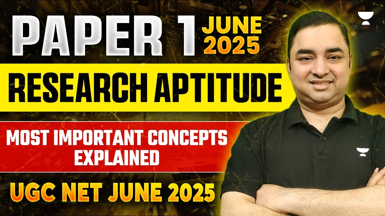 UGC NET June 2025 Paper 1 | Research Aptitude | Most Imp Concepts Explained | by Dr. Amit sir ...