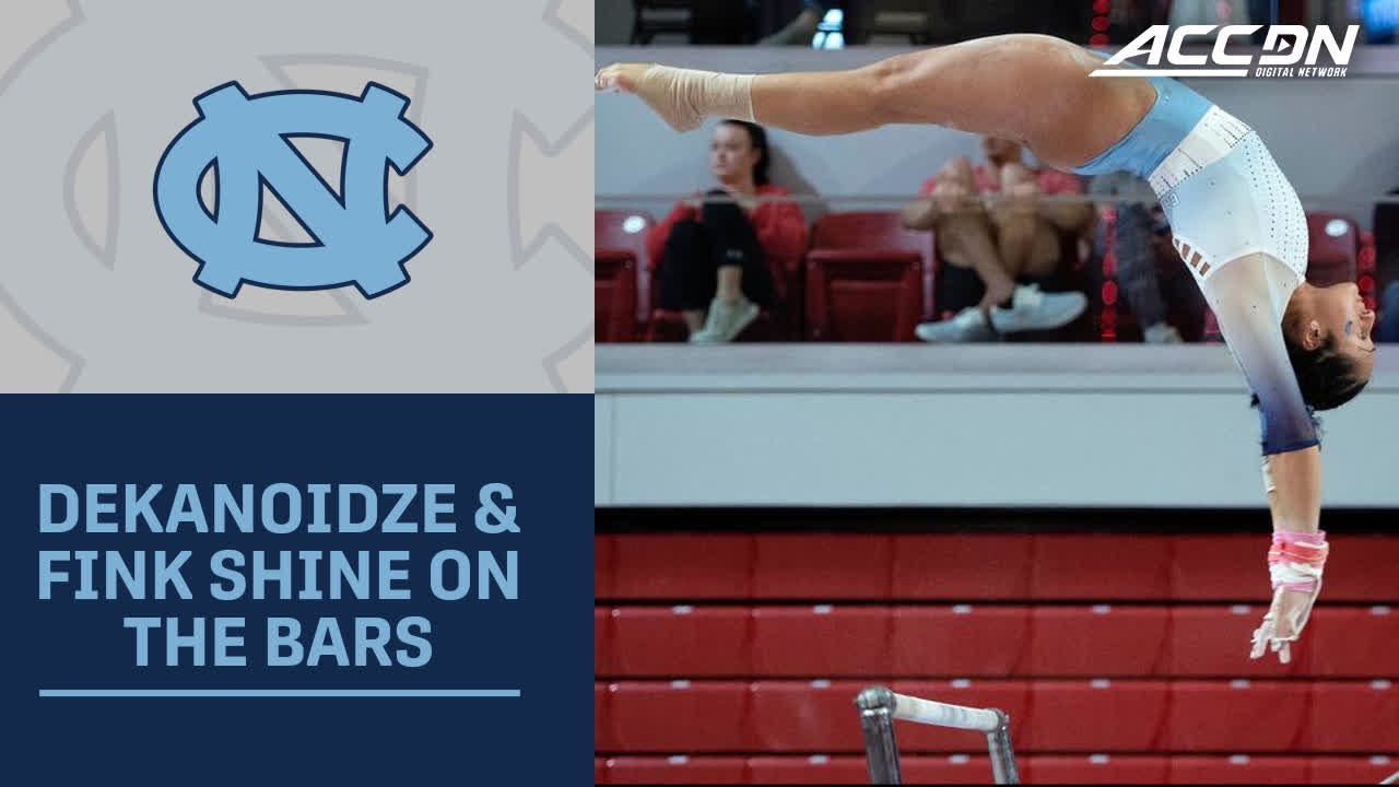 UNC's Lali Dekanoidze & Gwen Fink Shine On The Bars - YouTube