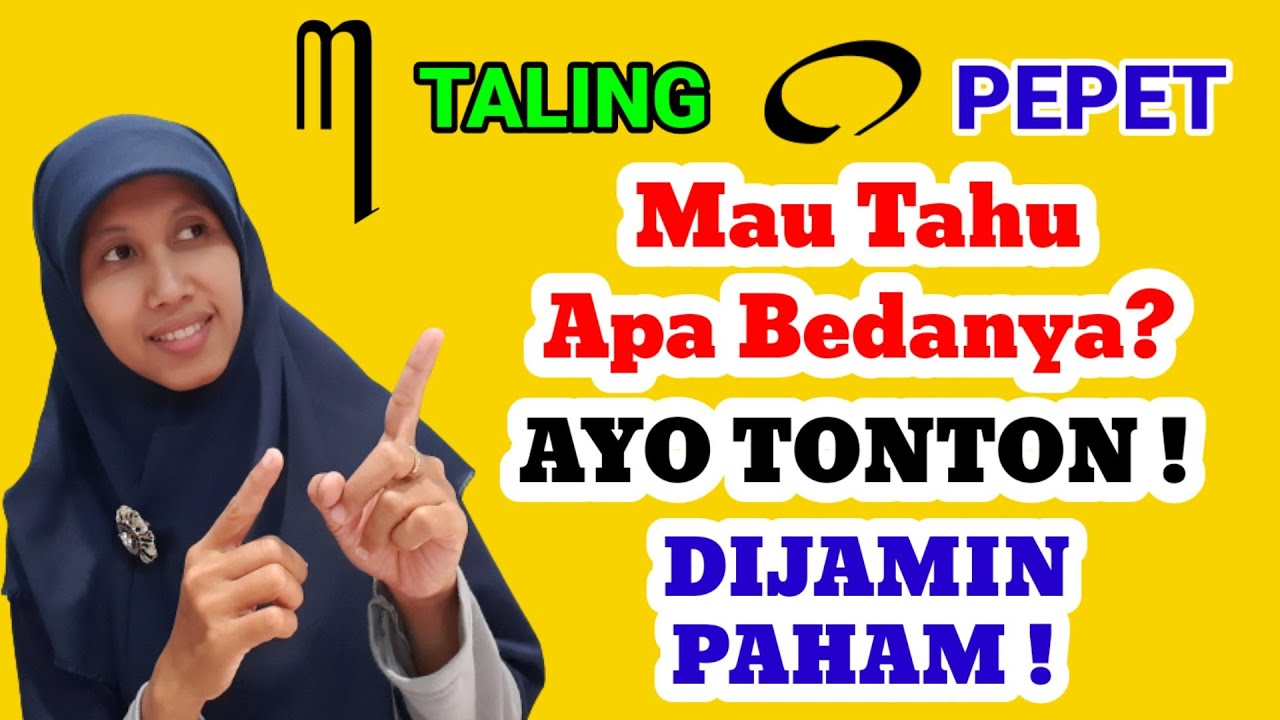 Perbedaan Penggunaan Sandhangan Taling dan Pepet - YouTube