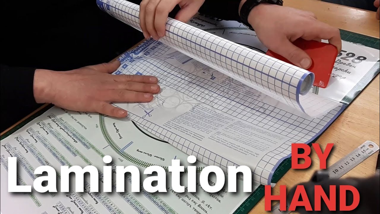 How to Laminate BIG Stickers Posters BY HAND | COLD Lamintation without ...