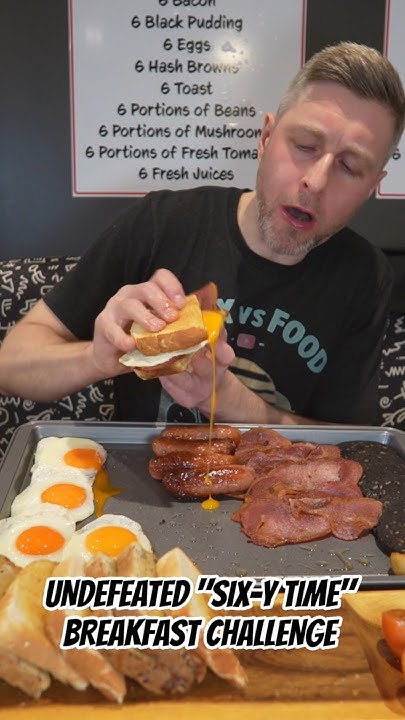 UNDEFEATED SIX-Y TIME CHALLENGE! THE BEST BREAKFAST EVER!? #breakfast - YouTube