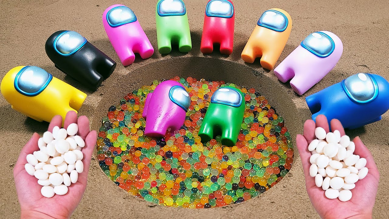 Experiment Satisfactory video l How to make colorful foam with colored ...