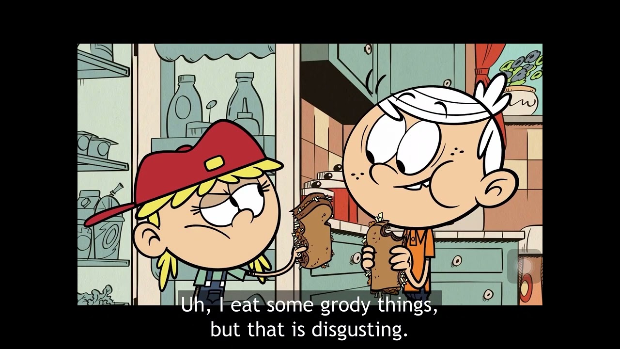 Lincoln’s Peanut Butter and Sauerkraut Sandwhiches (The Loud House clip ...