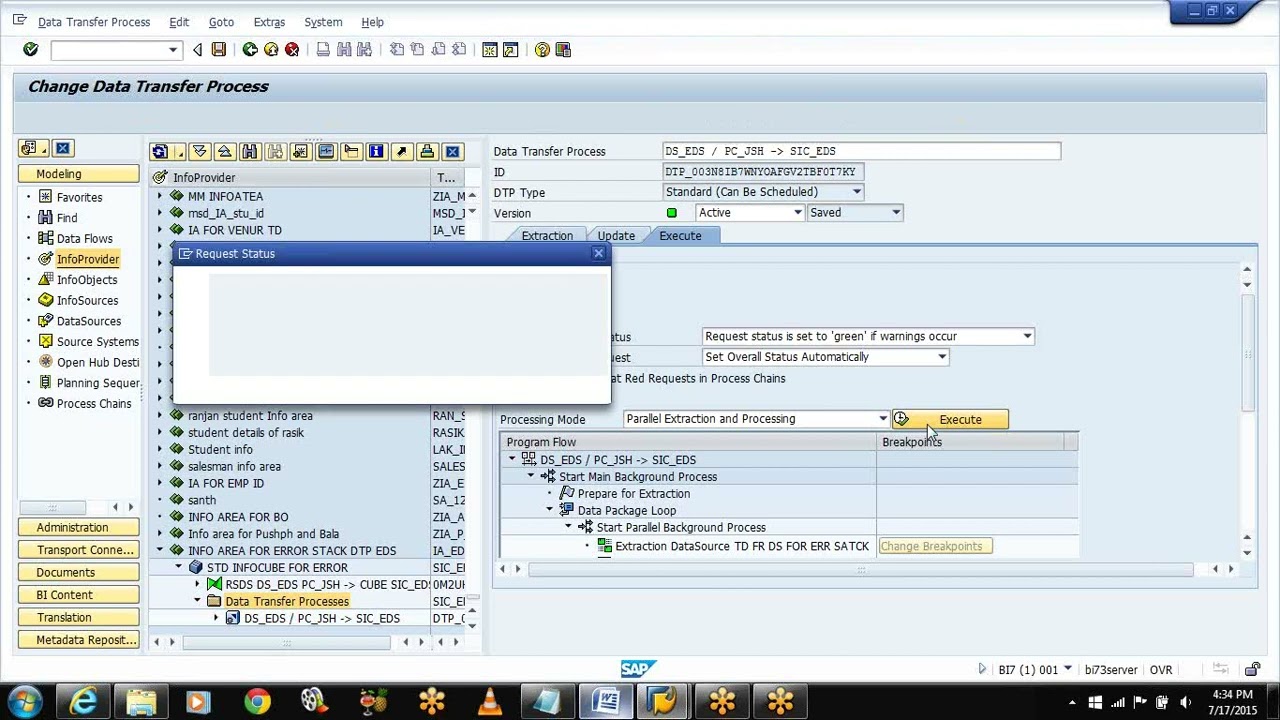 Creation of Infopackage &DTP of Error Stack DTP in SAP BI||SAP VIDEOS ...