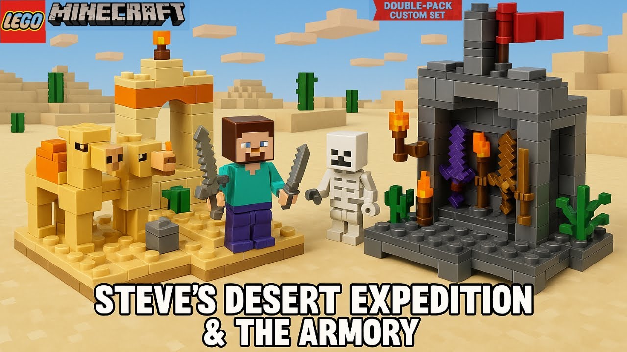 MY CUSTOM DOUBLE MINECRAFT LEGO SET BUILD - YouTube