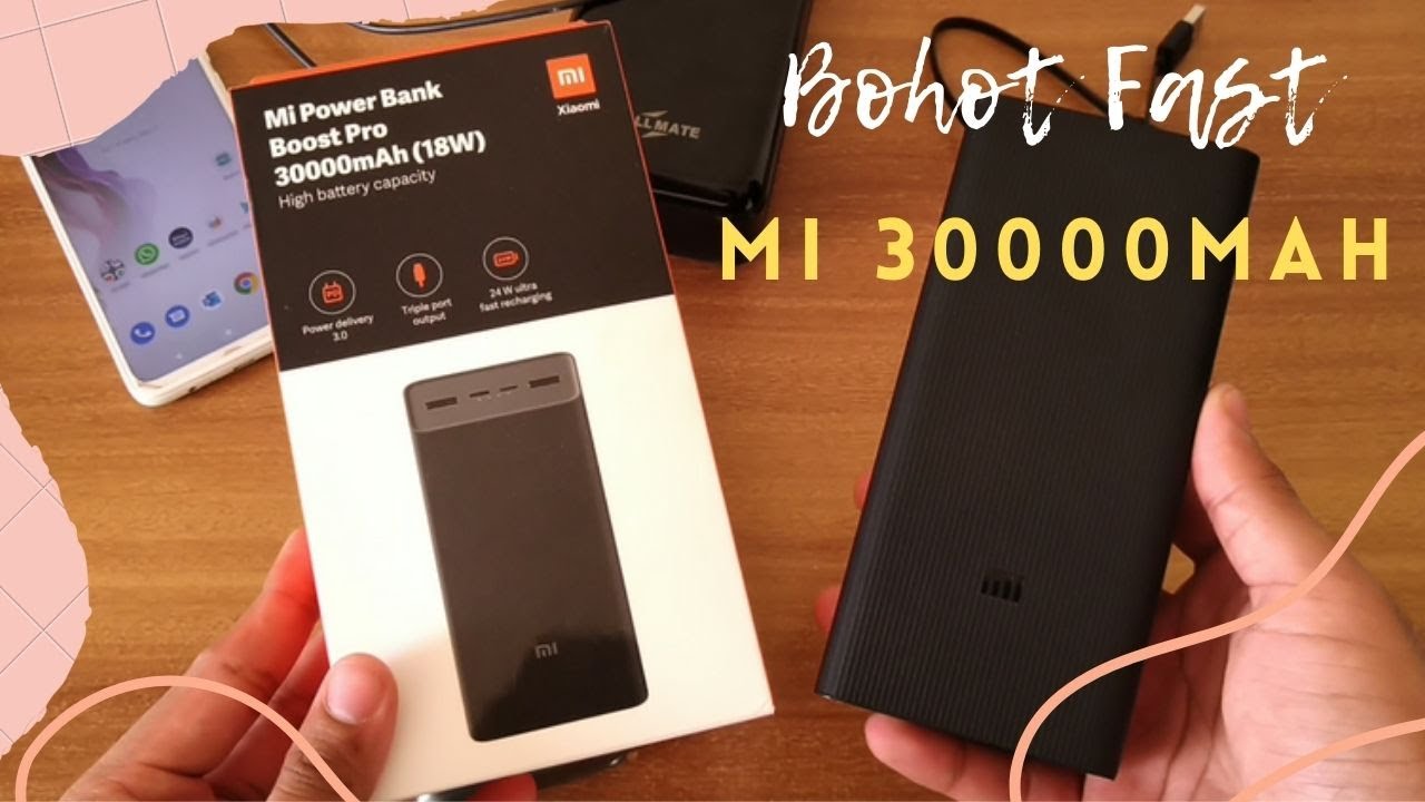 Mi 30000 Mah Powerbank | Unboxing & Review | Giveaway!! - YouTube