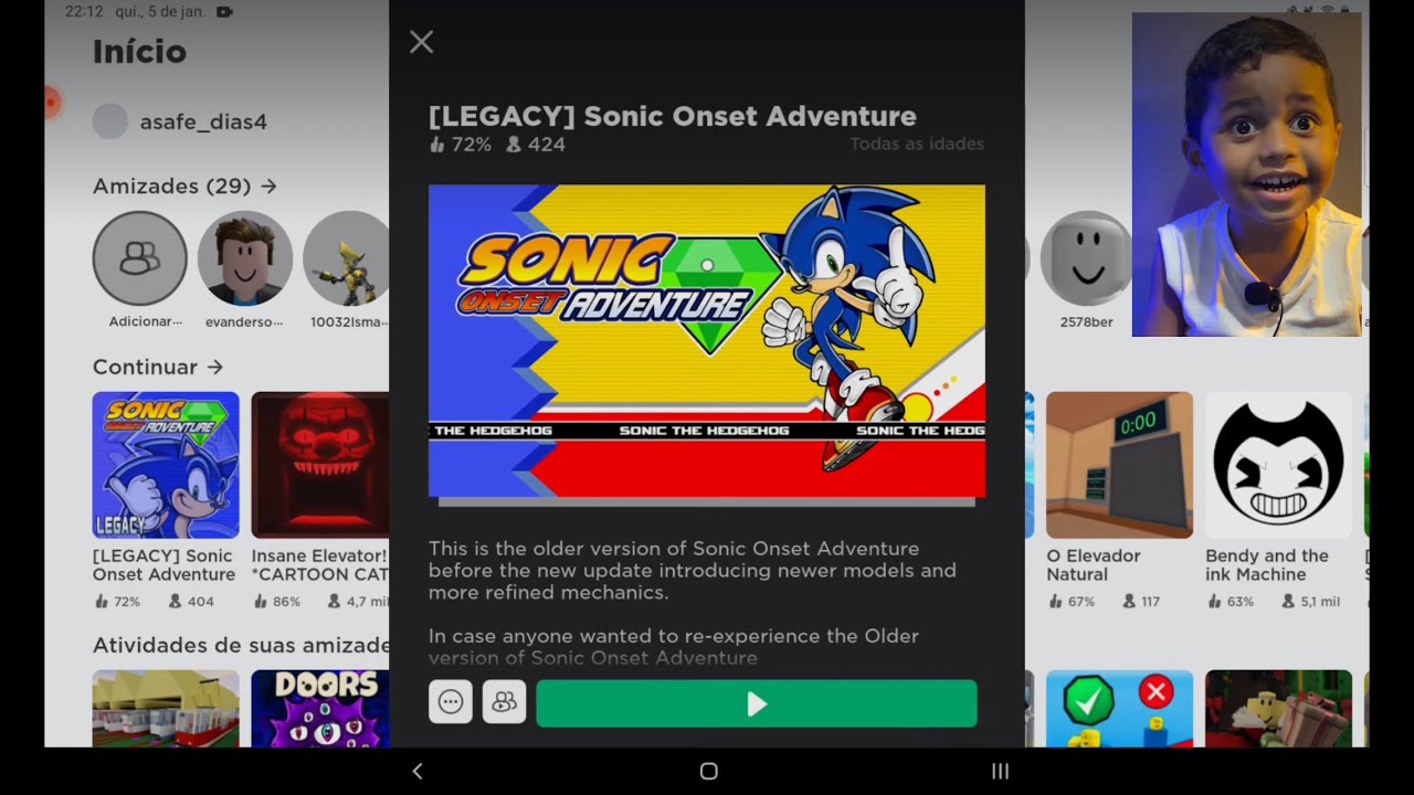 Sonic Onset Adventure (Roblox) - YouTube