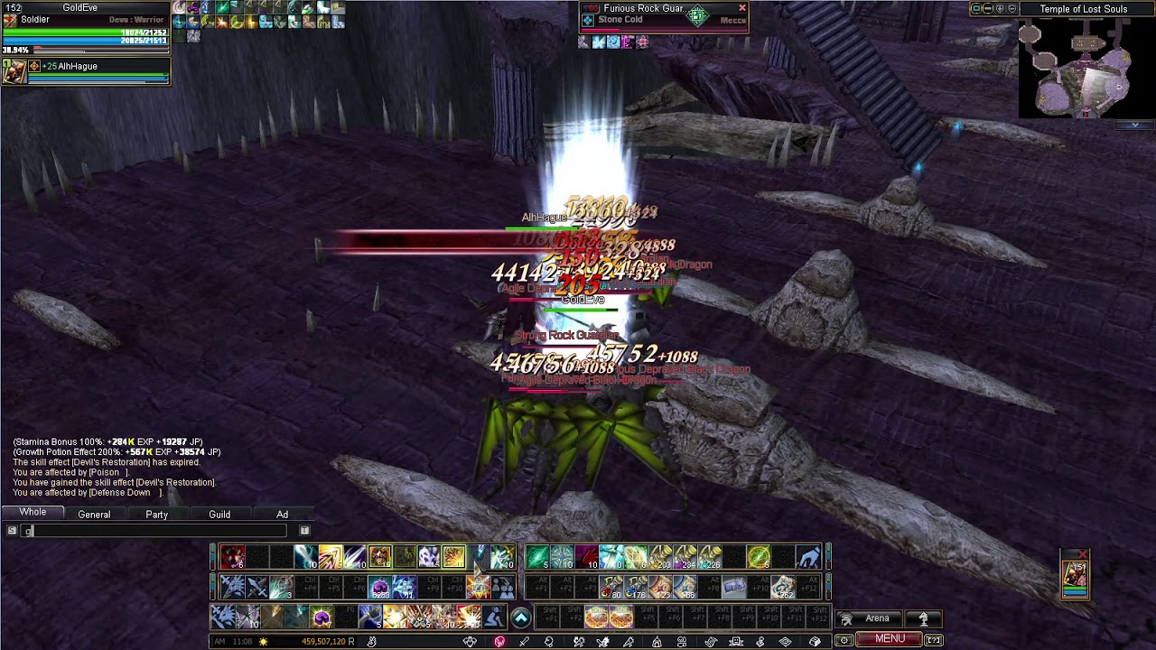 Rappelz Farming at its finest! Death Tyrant. r7 Soldier. - YouTube