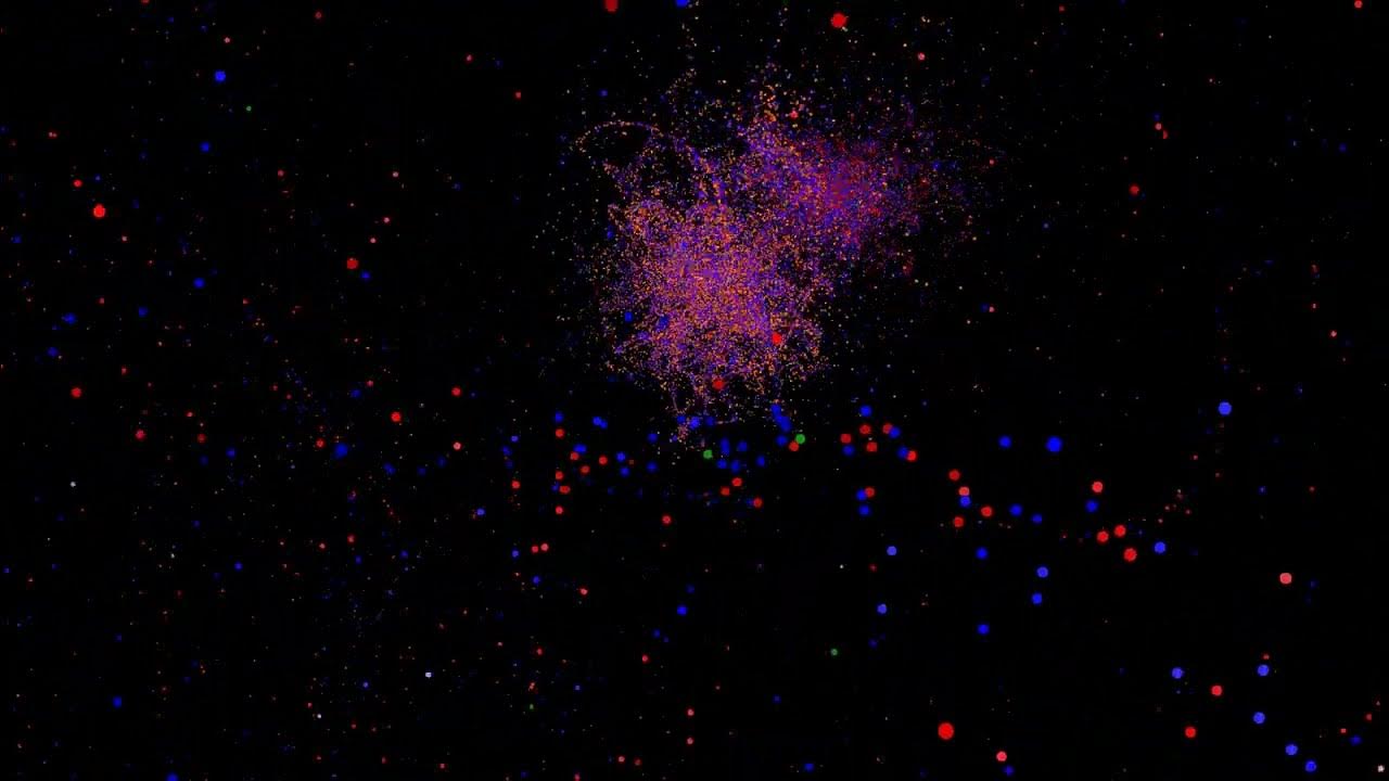 N-body Particle Simulation - 3D Super Nucleus (1080p60) - YouTube
