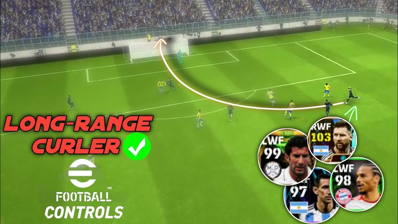 Pro tips Curl shot 💫 tutorial in efootball 2024 mobile (classic control ...