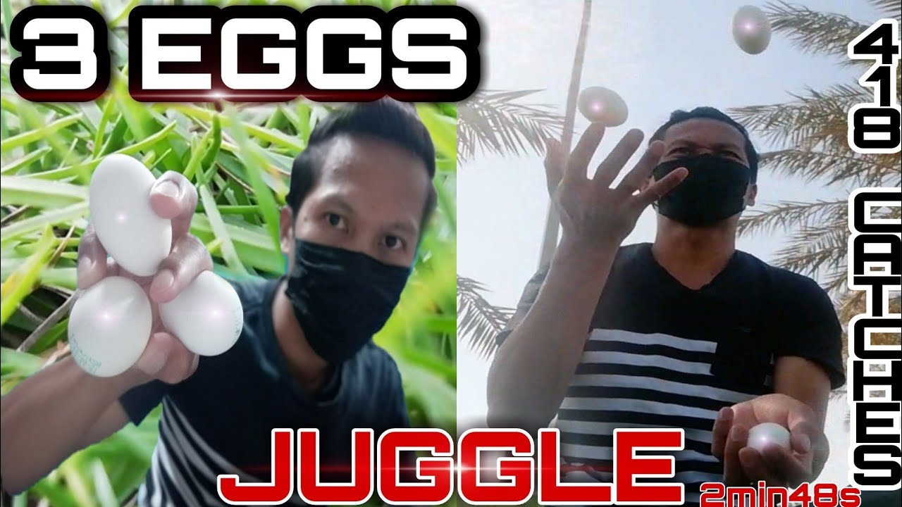 JUGGLE 3 EGGS | #juggling - YouTube