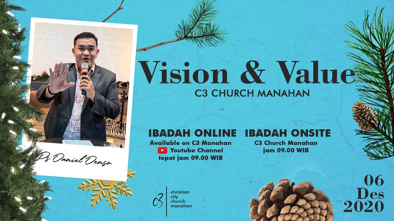 VISION AND VALUE C3 MANAHAN - PS DANIEL DENSO - YouTube