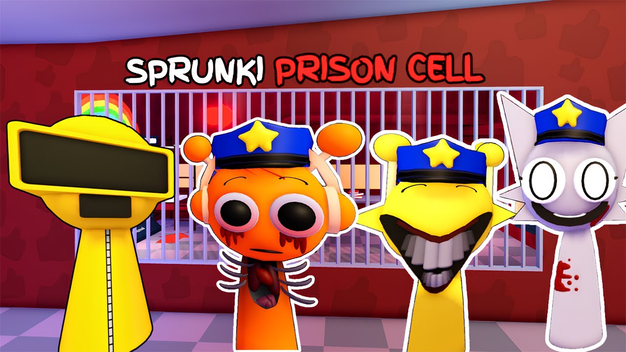 GARNOLD FUN ROBOT SPLANKI VS SPRUNKI SPLANKI TEAM in BARRY'S PRISON RUN ...