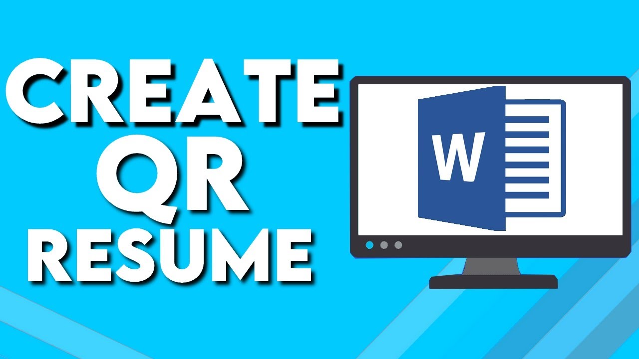How To Create Resume With QR CODE on Microsoft Word - YouTube