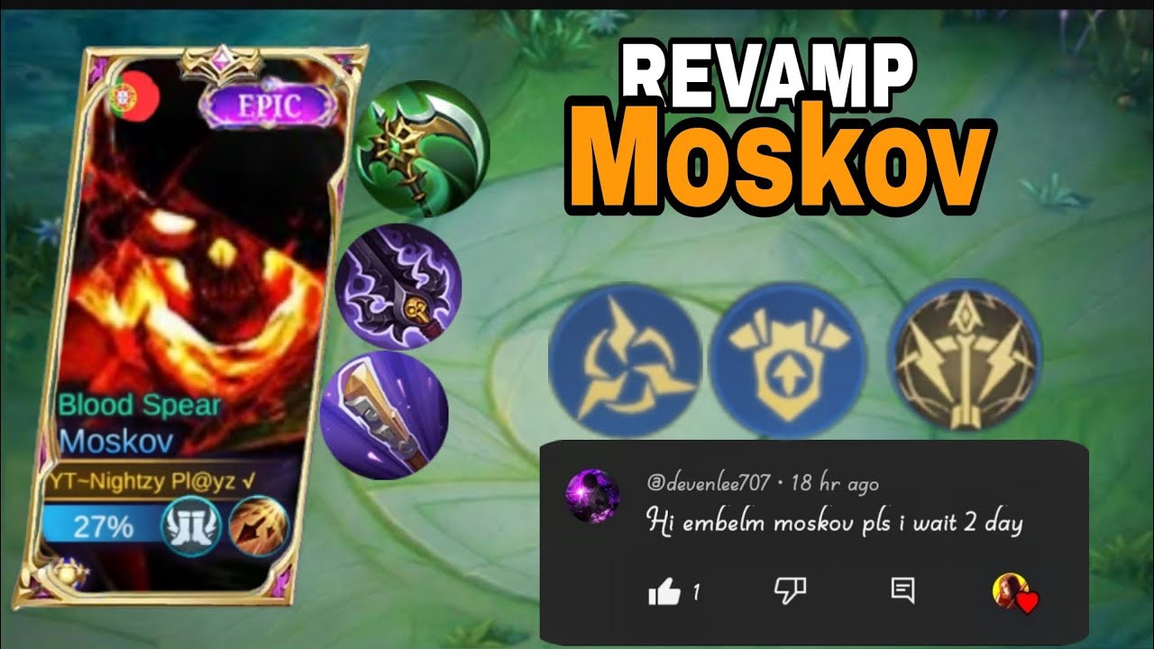 REVAMP MOSKOV best Emblem set for beginners and pro's With Trinity ...