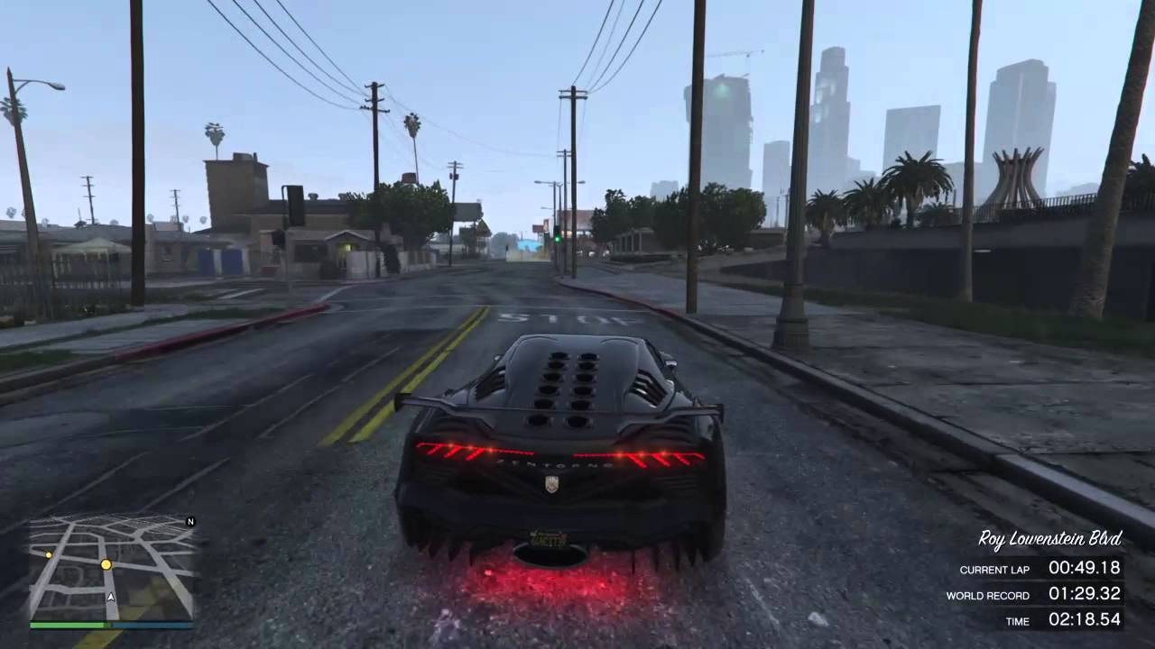 Gta V racing, Stadium tour PB 1:18.445 - YouTube