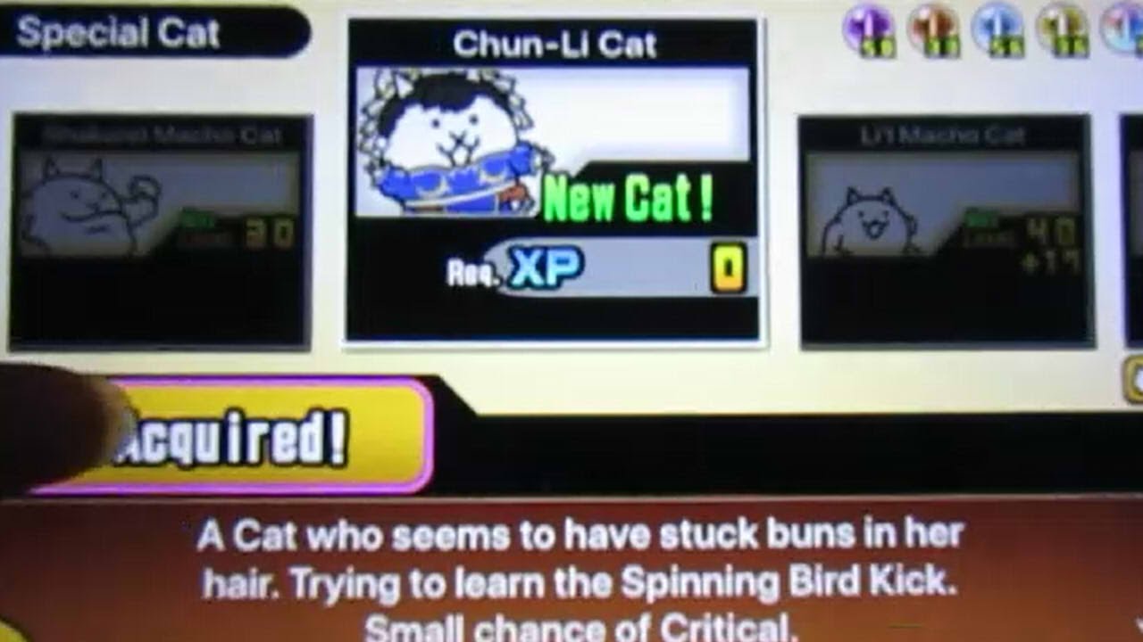 Unlock Special Chun-Li cat and upgrade her to lv30 - The Battle Cats ...