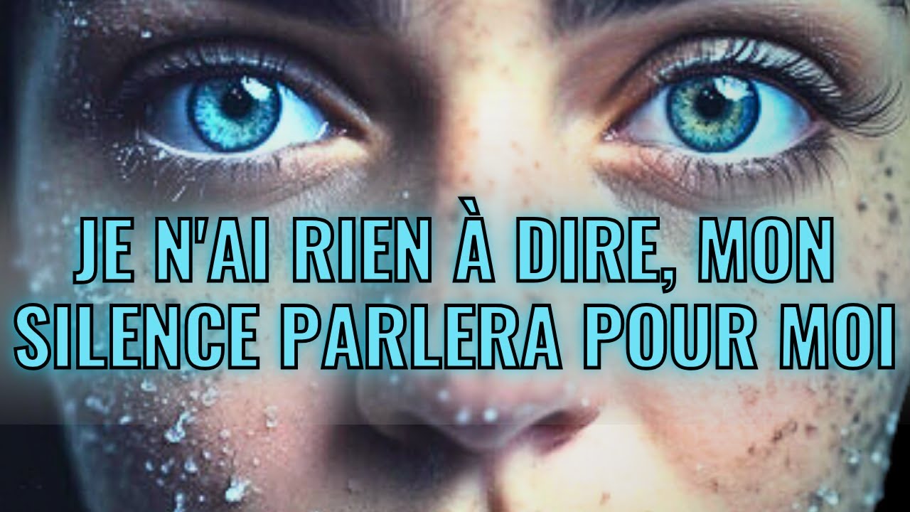 CETTE PERSONNE est très gênée par Votre Silence,le sent RÉSONNER ...