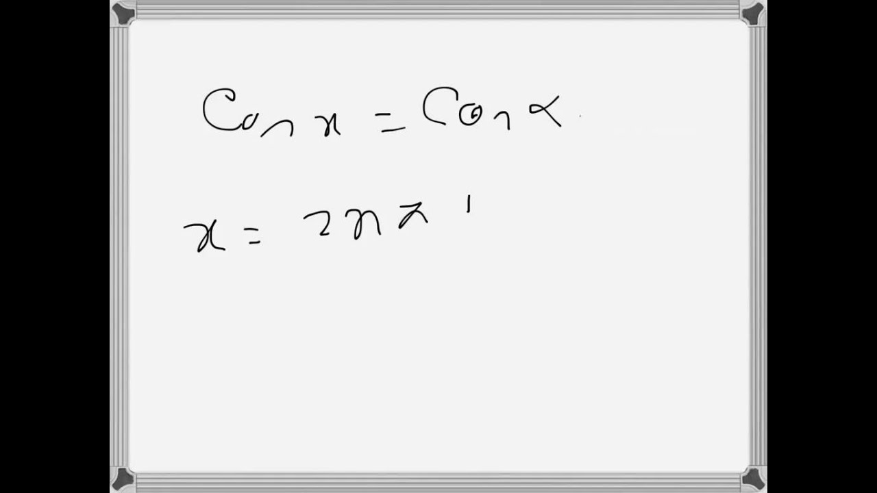 Trigonometry: General sol of Trig Eqn - YouTube
