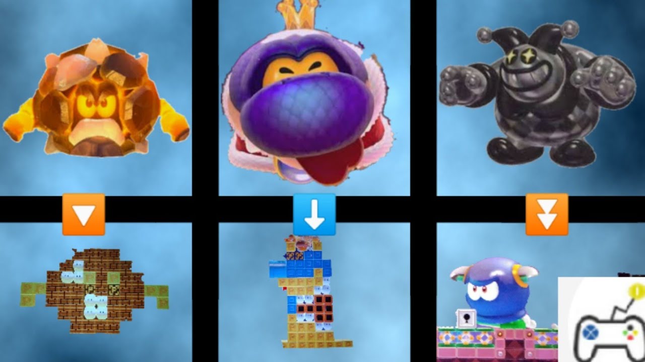 All Super Mario 3D World Bosses recreated in SMM2 - YouTube
