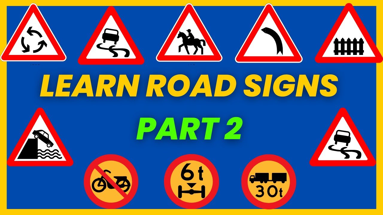 *PART 2* NEW Road Sign Questions | How to pass your driving test ...