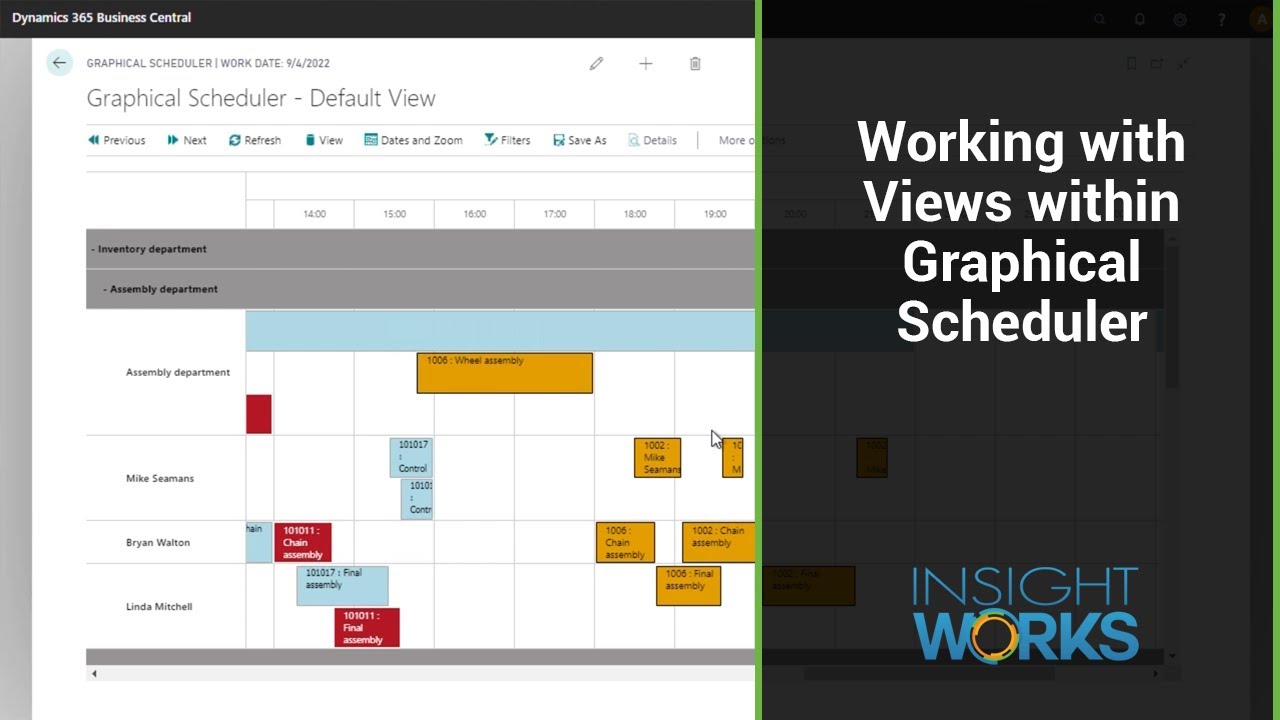 Graphical Scheduler - Working with Views - YouTube