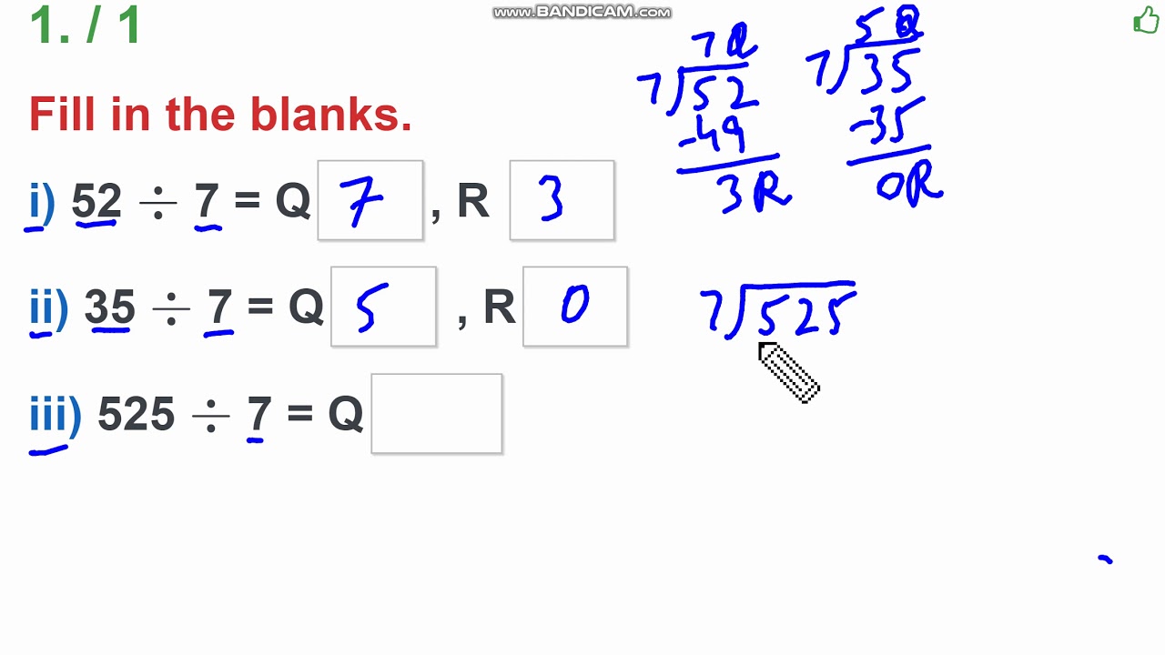 Maths Class 4 (Division) - YouTube
