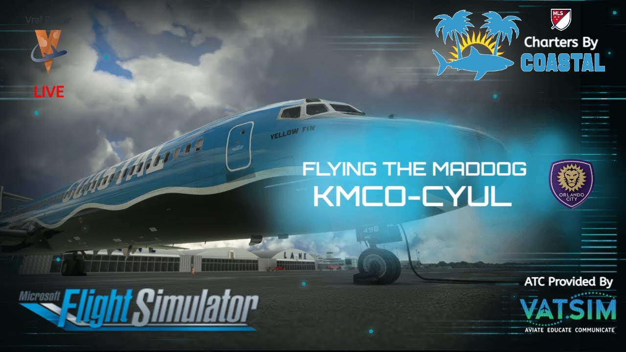 MSFS LIVE | Leonardo MD-83 Realistic Ops | KMCO - CYUL | Coastal ...