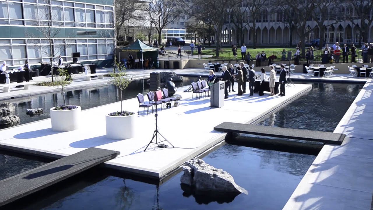 Re-Opening of the McGregor Memorial Conference Center Reflecting Pools ...