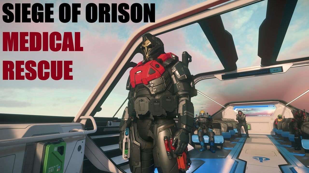 Combat Rescue at Siege of Orison | Star Citizen Medical Rescue in 4K (3 ...