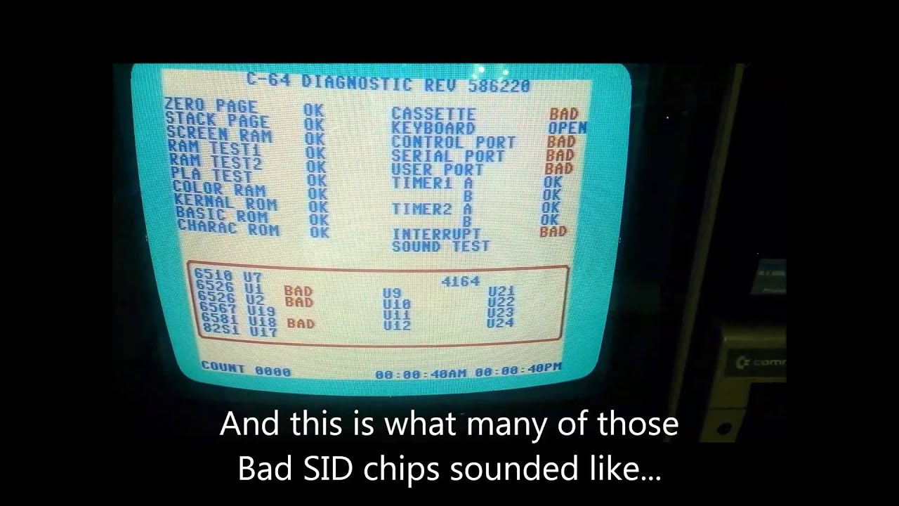 Sounds of a Flawed Commodore SID chip - YouTube