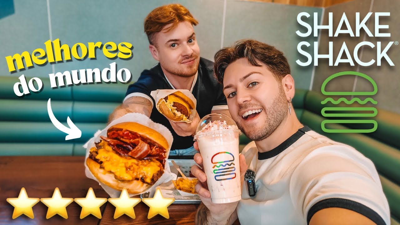 FOMOS A UMA DAS MELHORES CADEIAS DE FAST FOOD DO MUNDO! *Shake Shack* 🍔 - YouTube