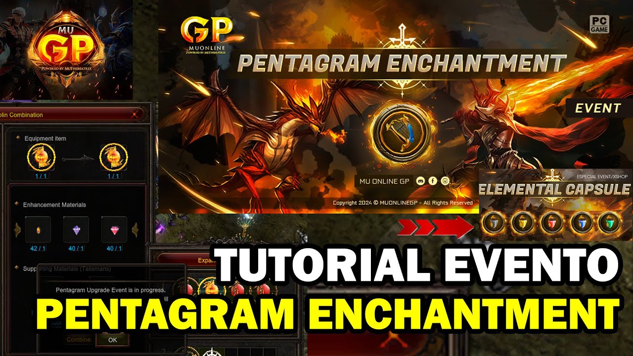 TUTORIAL PENTAGRAM ENCHANTMENT Y ELEMENTAL CAPSULES!🔥 - MUGP S19 - YouTube
