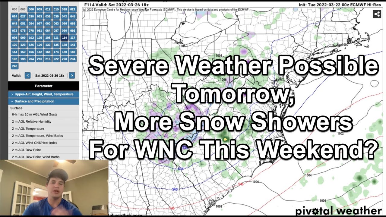 Severe Weather Possible Tomorrow, Then Snow Showers Return To Forecast ...