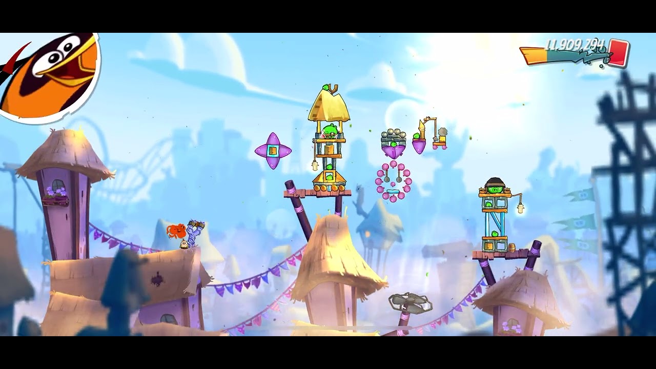 Angry birds 2 - level 1296 HARD LEVEL - YouTube