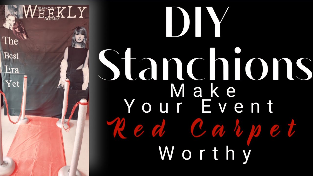 DIY Red Carpet Stanchions For Your Next Event! - YouTube