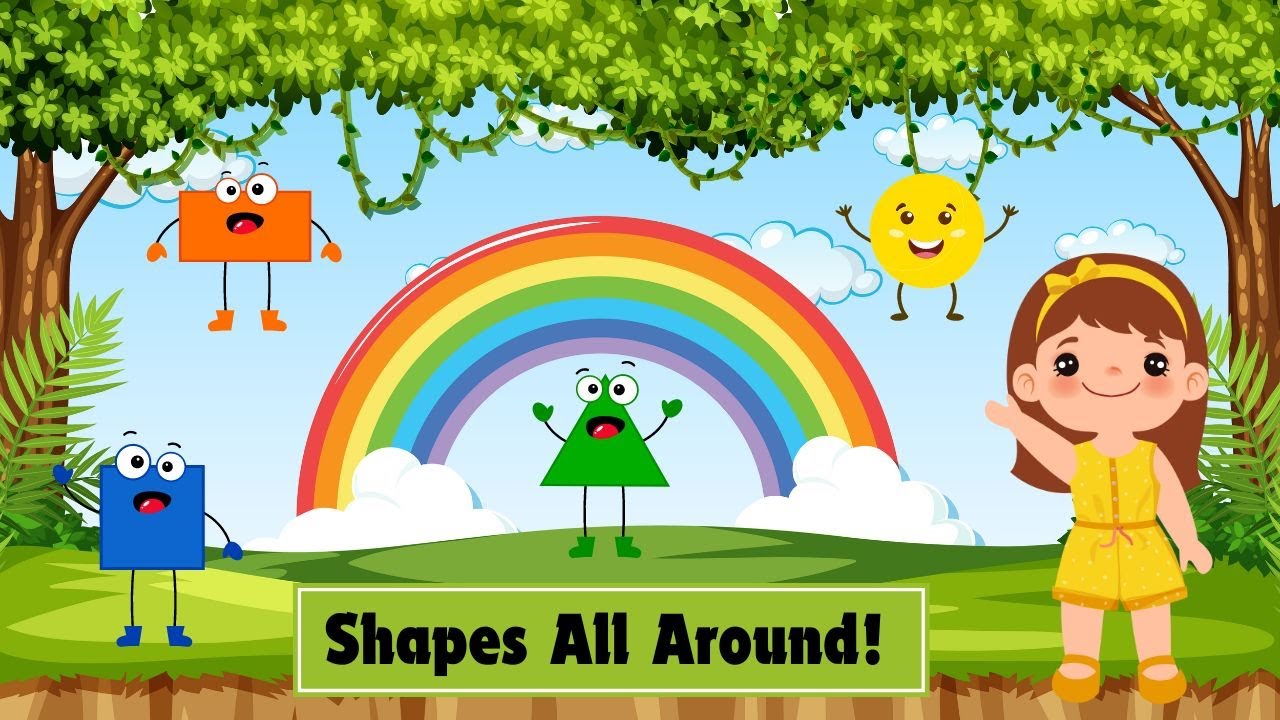 Shapes All Around! | Shapes Song | Kids Rhyme #kidsvideo #kidssong # ...